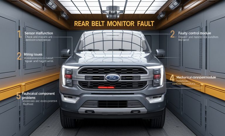 5 Causes & Solutions For Rear Belt Monitor Fault On Ford