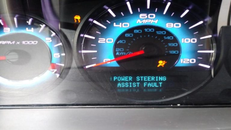 2012 Ford Fusion Power Steering Assist Fault