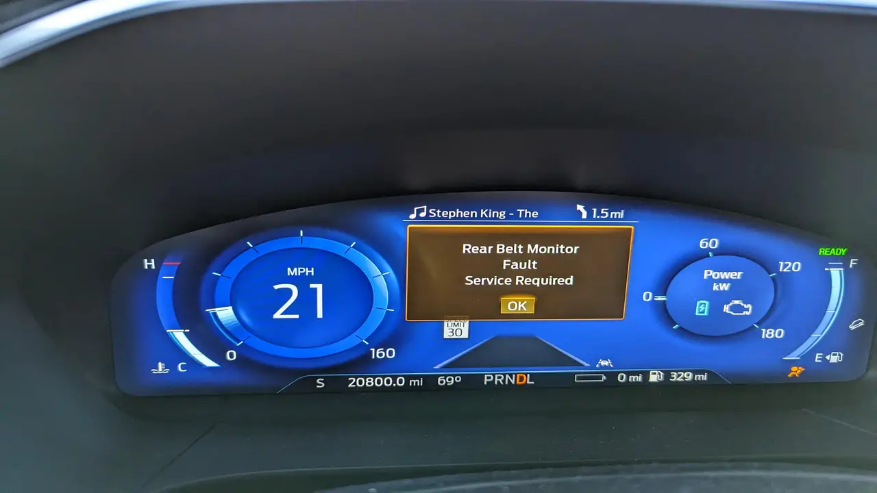 Rear Belt Monitor Fault On Ford - Quick Fix For Fault