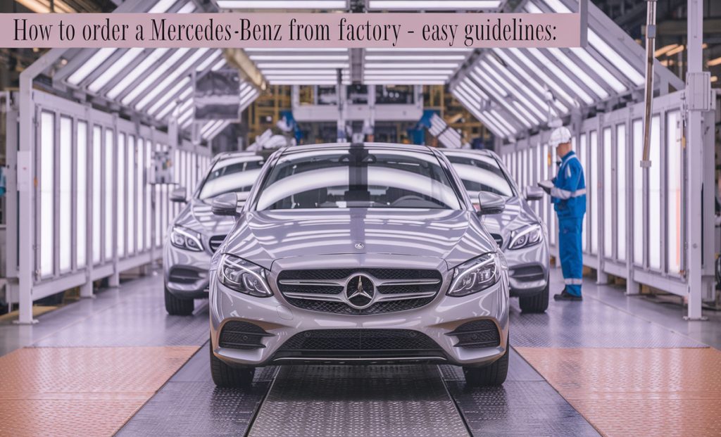 How To Order A Mercedes Benz From Factory - Process In Brief