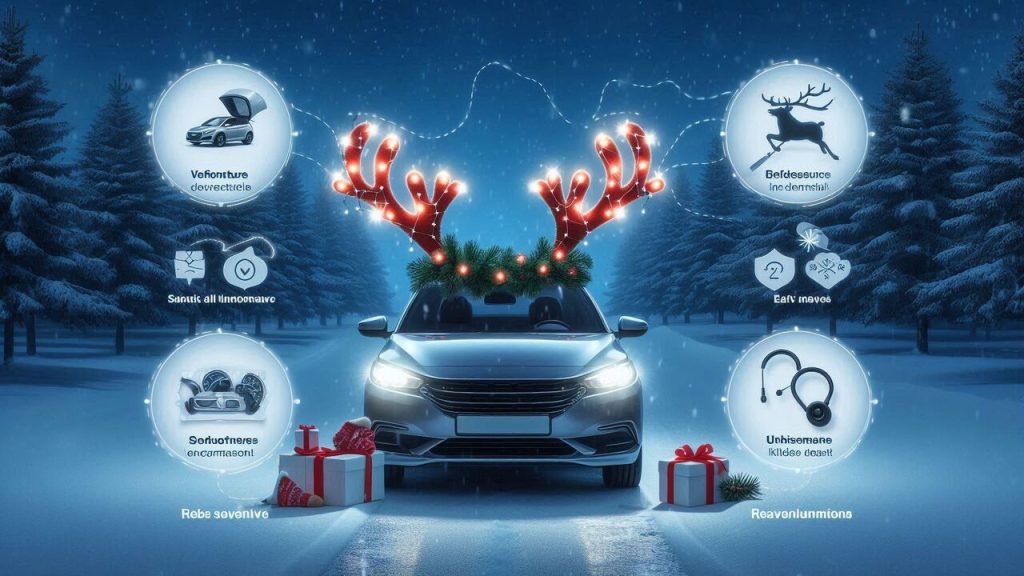 Car Reindeer Antlers With Lights For A Festive Holiday Look