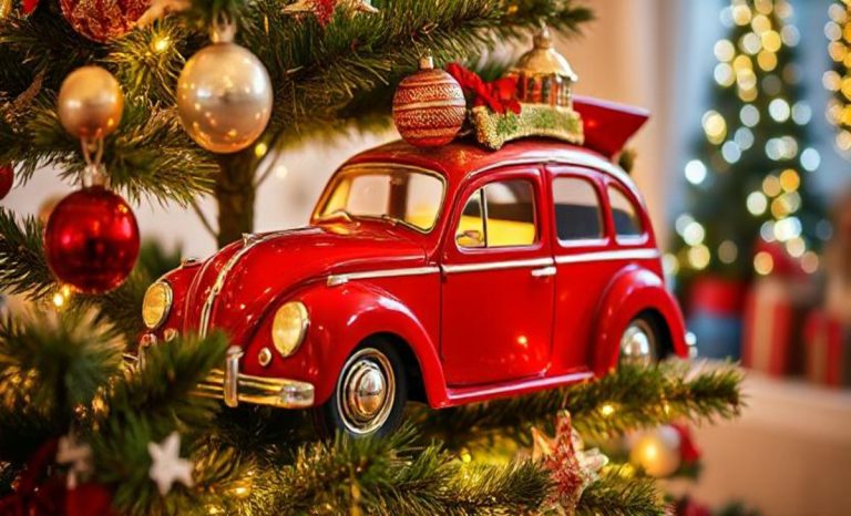 Car And Tree Christmas Decoration 8 Ideas