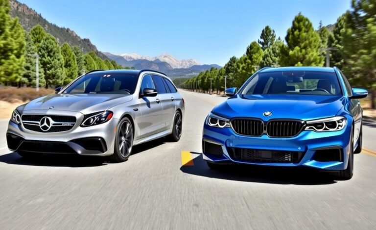 Mercedes E63 Amg Vs Bmw M5 Wagon Comparison