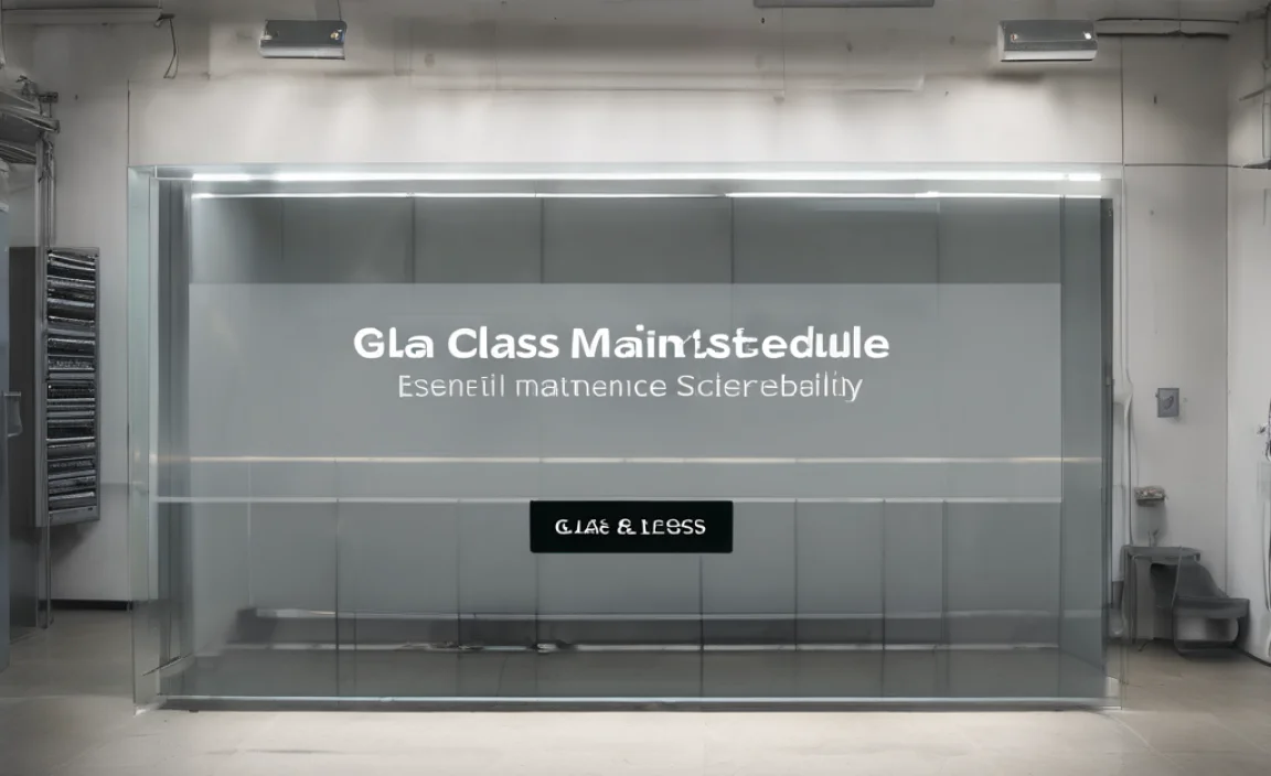 GLA-Class Maintenance Schedule: Essential Guide